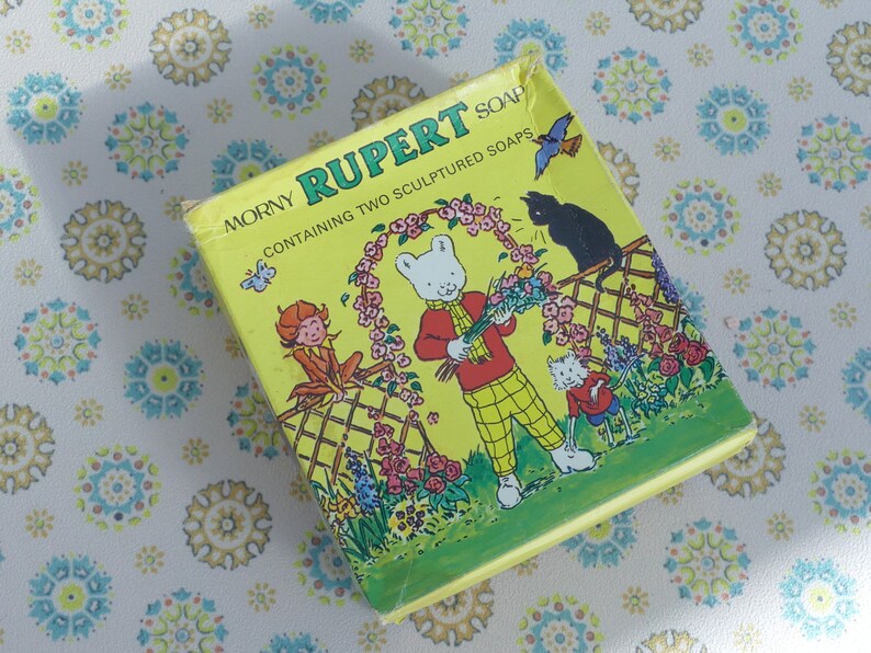 Vintage 1960's Rupert Soap Figurine Original Box Morny London - Etsy