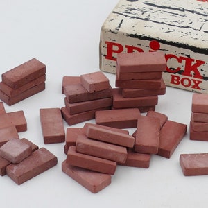 Vintage Collectable Delft Holland Brick Box Miniature Bricks Original ...