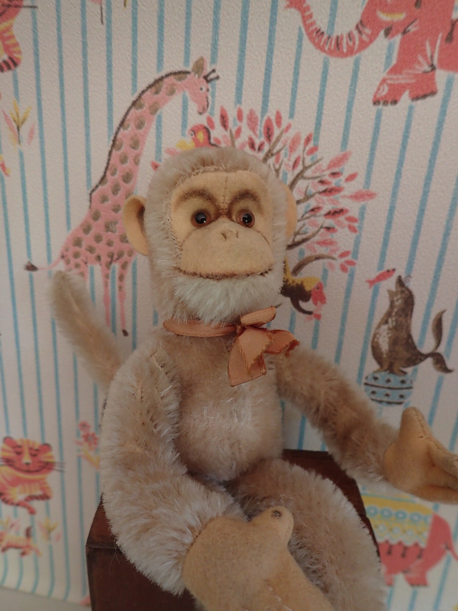 1950's Monkey Mohair Figurine Collectible | Etsy