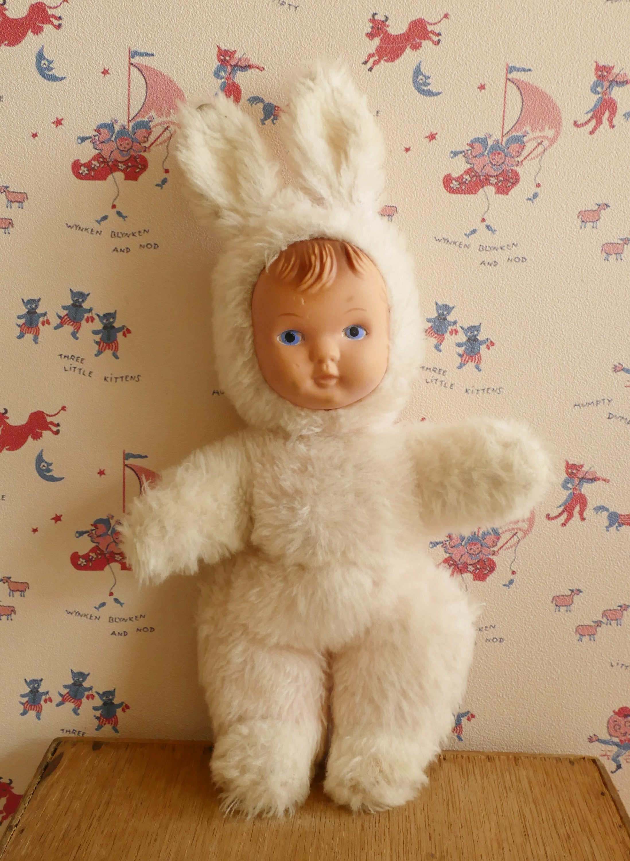 Trio of Mid-century Rubber Celluloid Face Soft Toy Dolls - Etsy