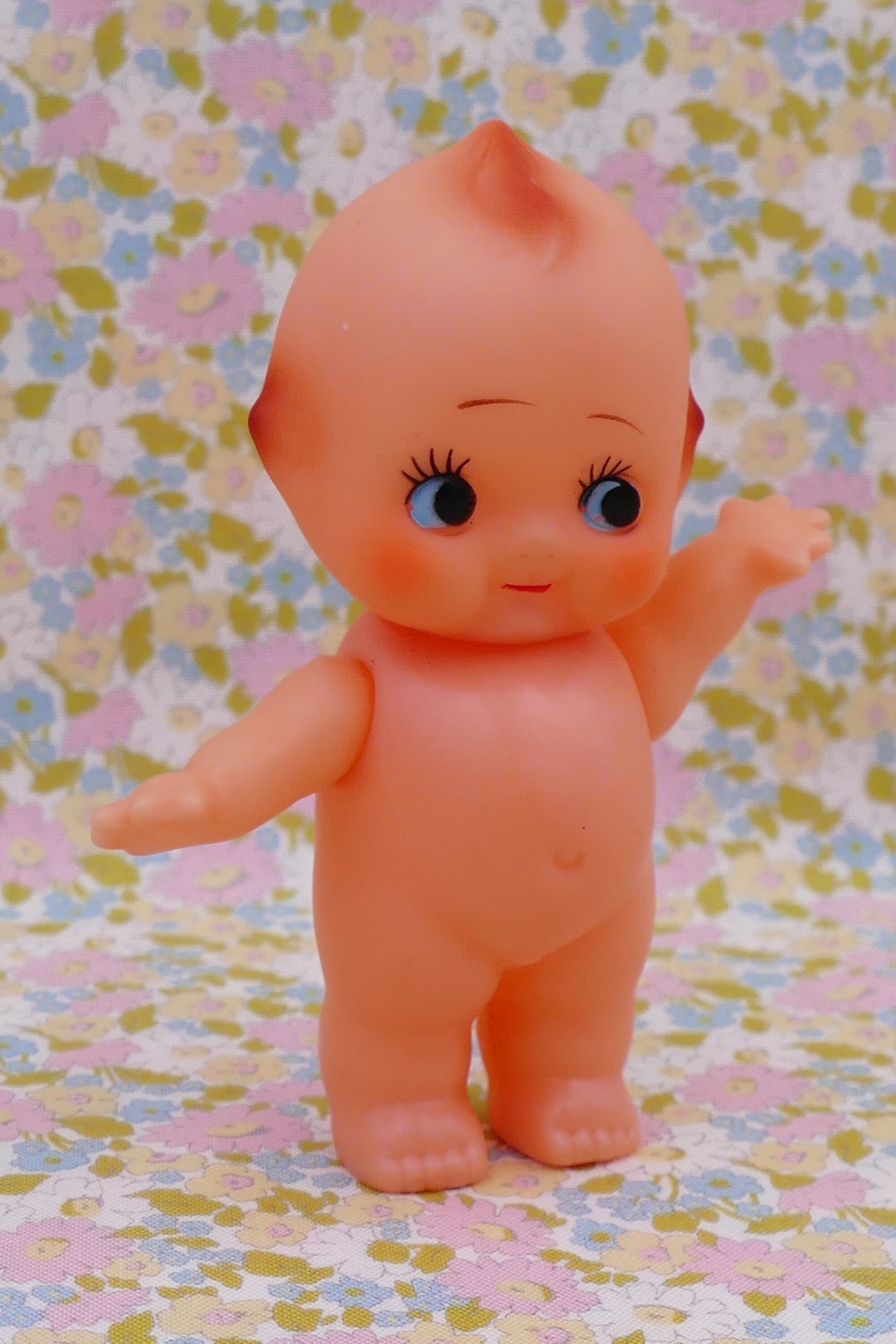Japan Kewpie Tiny Small 4" Vinyl Rubber Cupie Cupid Cherub Doll Vintage ...