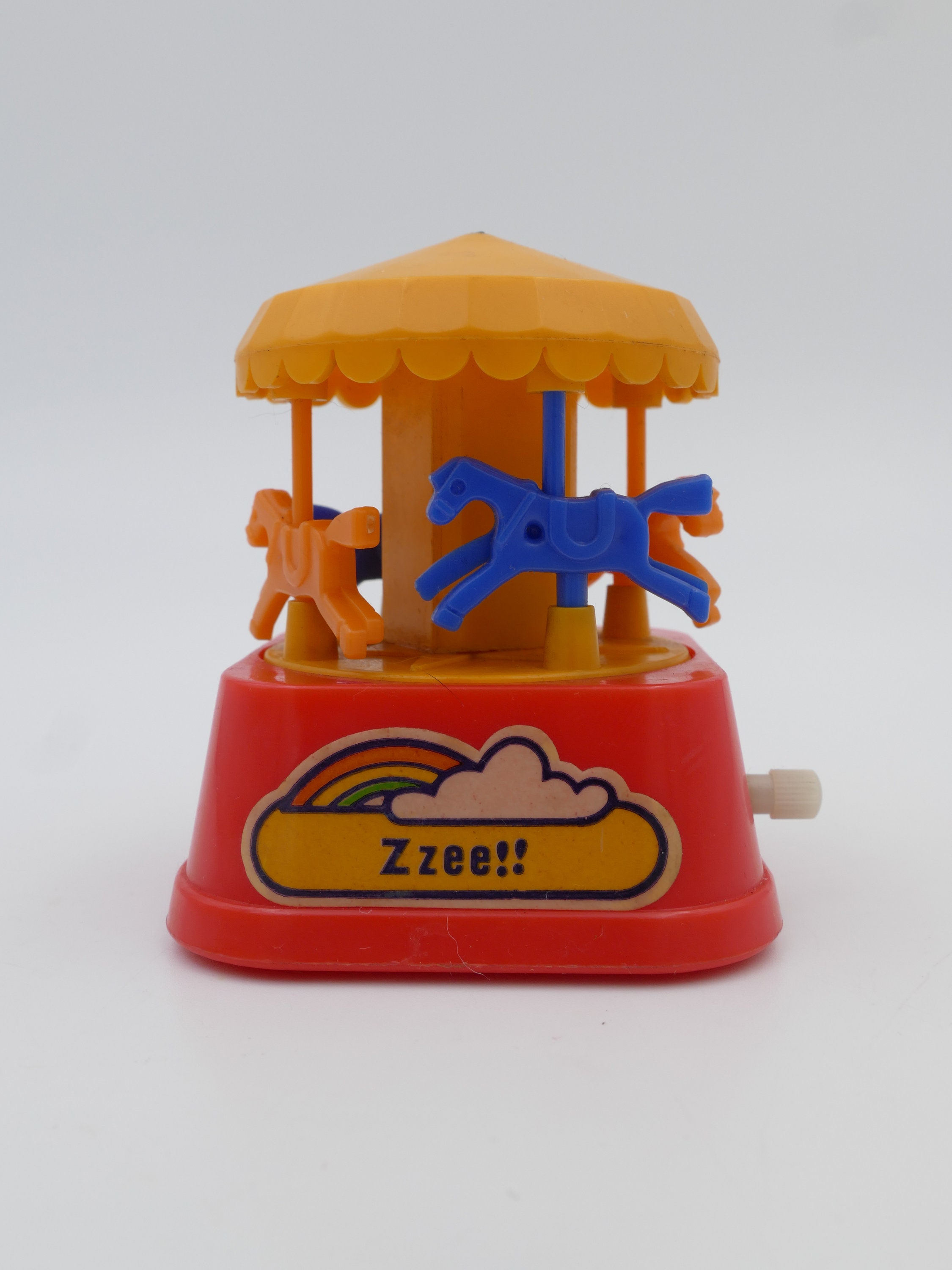 Wind-up 1980's Merry-go-round Toy Novelty Toy - Etsy