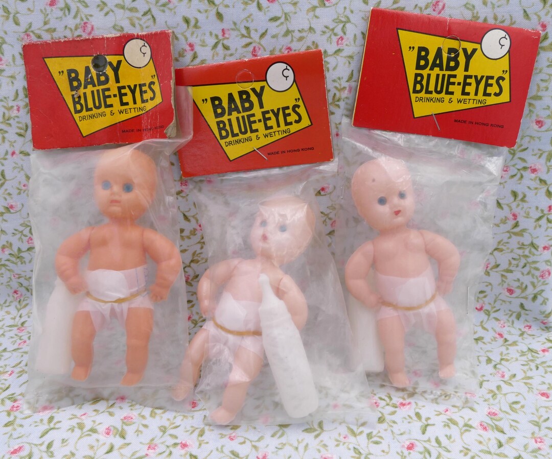 Vintage 1960's Baby Blue Eyes Dolls Original Packaging Hong Kong - Pick ...