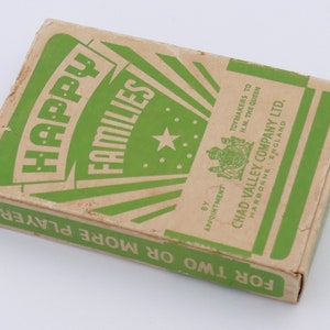 1950's Chad Valley Happy Families Card Game Complete Original Box - Etsy