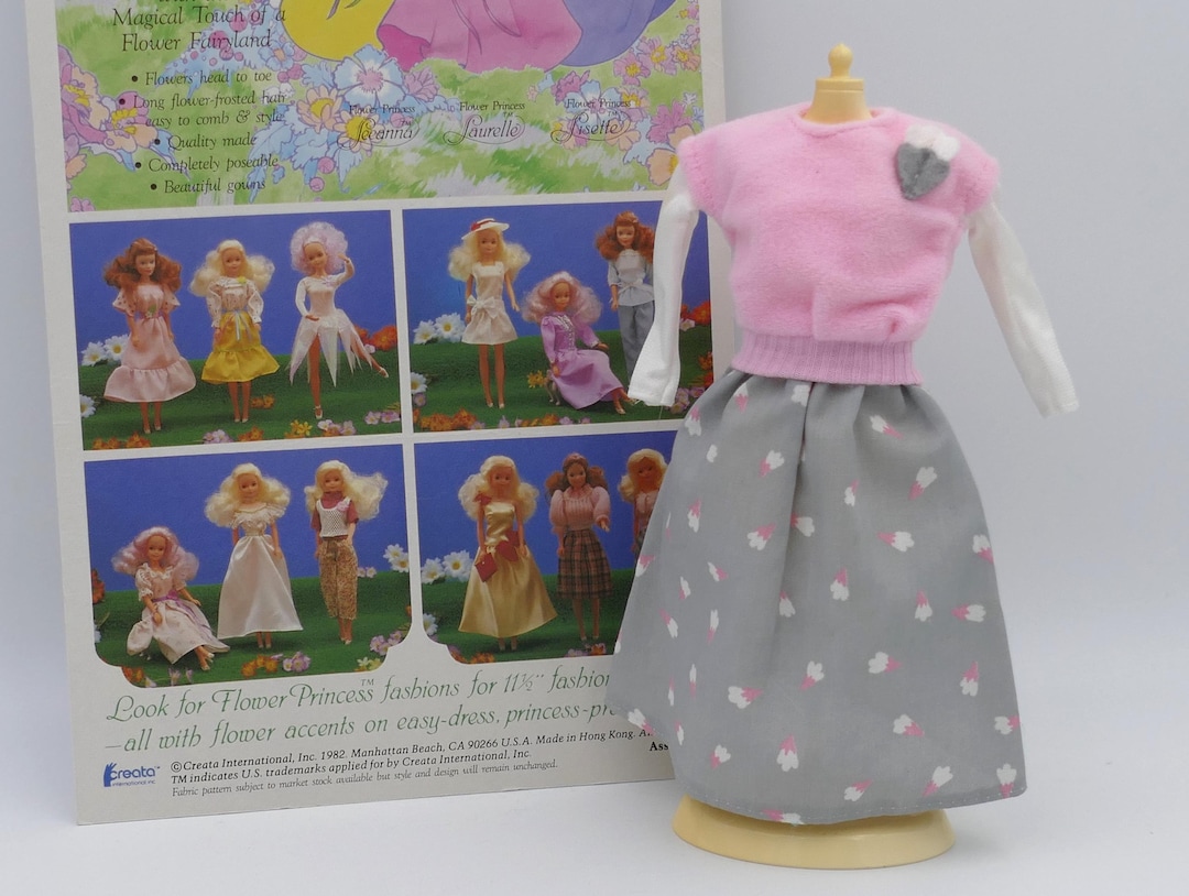 1982 Creata Flower Princess Fashion Doll Original Clothing #1100 - Etsy
