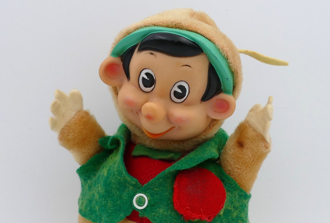 1950's Mohair Pinocchio Chime Baby Rattle Toy Baby Décor Japan - Etsy