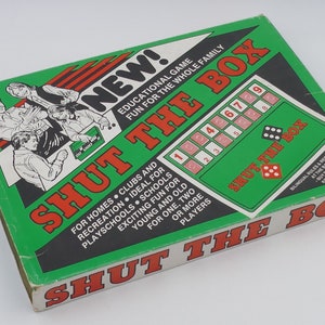 Vintage 1960's Shut the Box Dice Game Canoga Batten Down the Hatches ...
