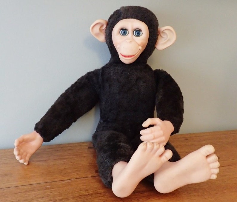 Rushton Zippy Type Rubber Face Monkey Chimp Soft Toy Large - Etsy