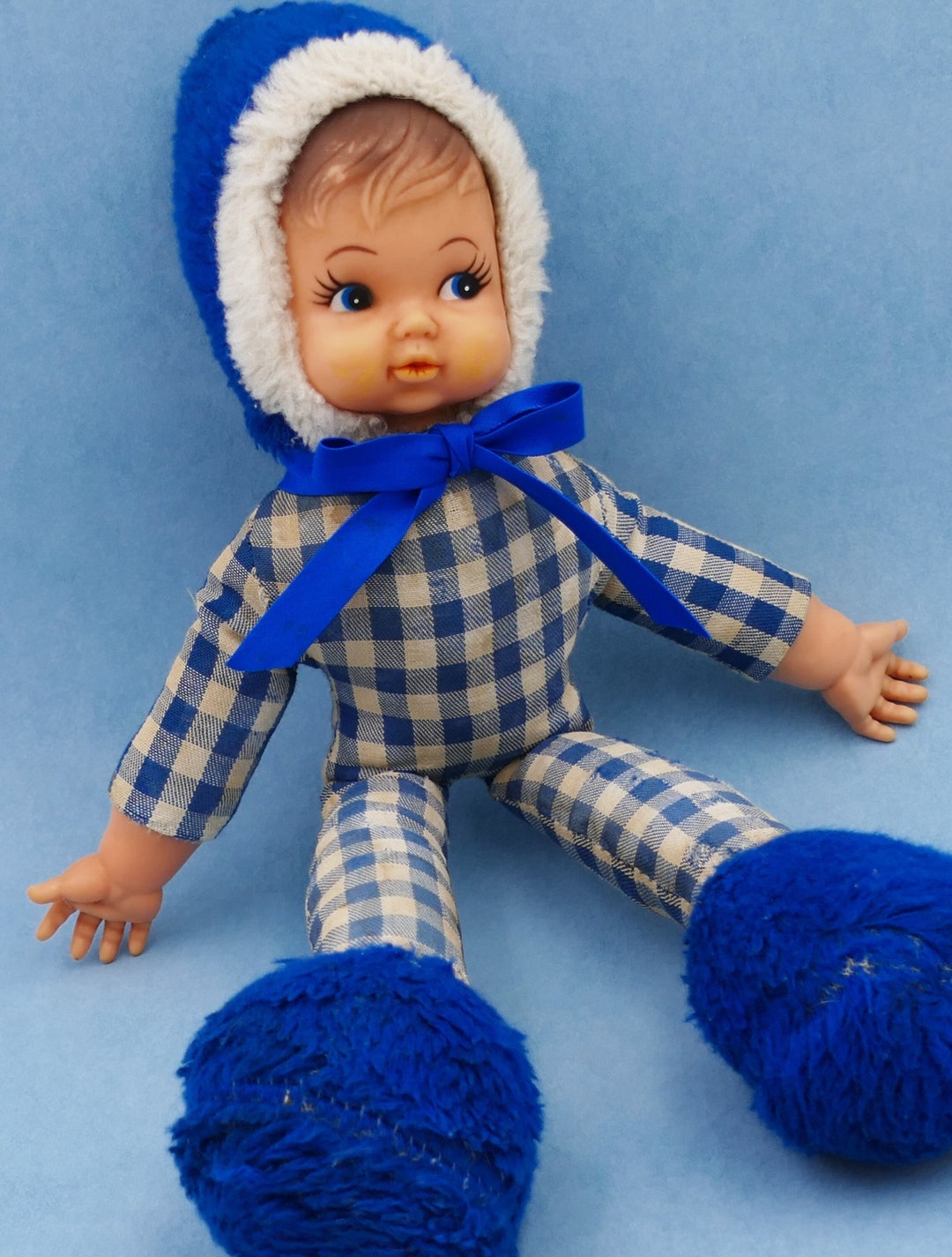 Mid-century Rubber Face Rag Doll Cloth Doll 1960's - Etsy
