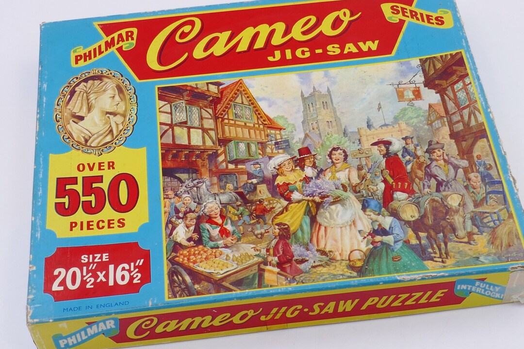 1950's Philmar Cameo 550 Piece Picture Jigsaw Puzzle the Lavender Girl ...