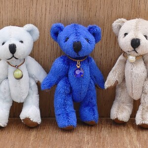 Vintage Russ Berrie Birthstone Bears Miniature Plush Jointed Teddy Bear ...