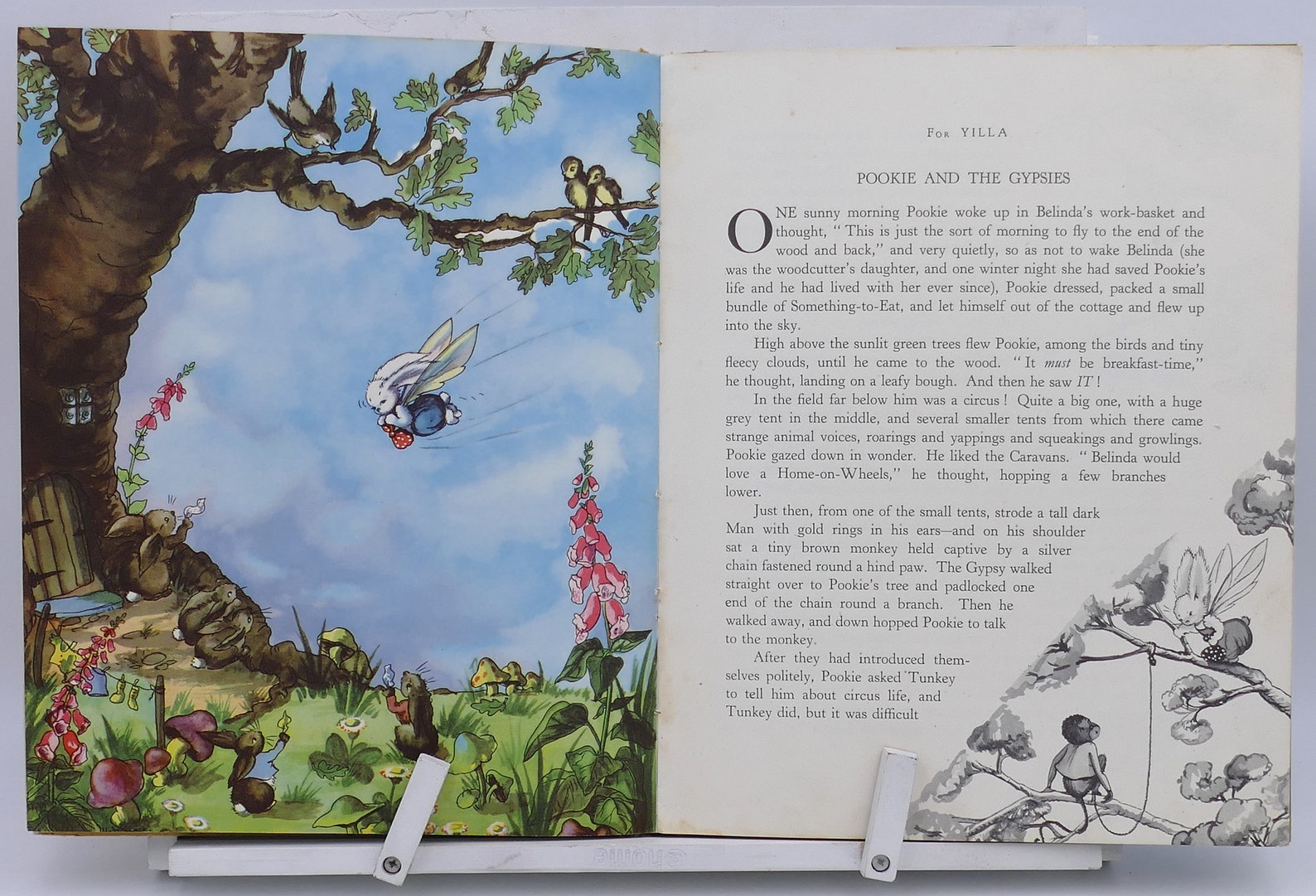 Vintage Pookie and the Gypsies Children's Story Book Ivy Wallace 1957 ...