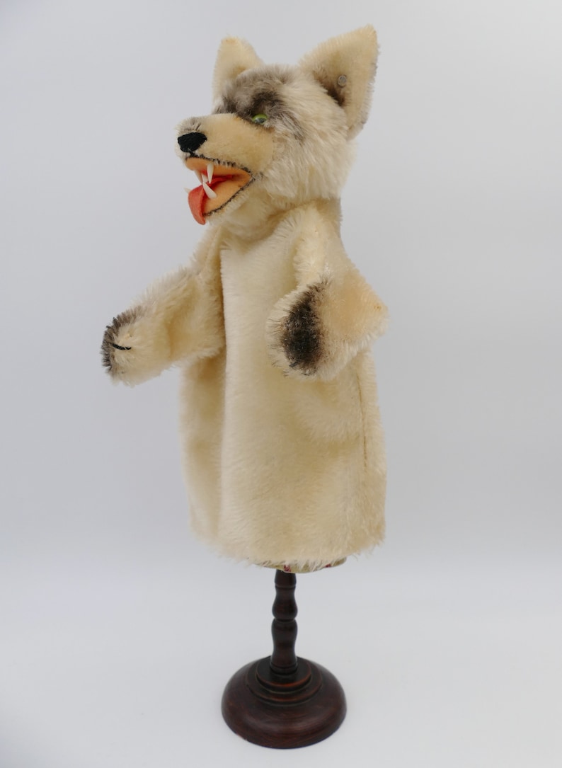 Vintage 1950's Steiff Mohair Loopy Wolf Hand Glove Puppet - Etsy