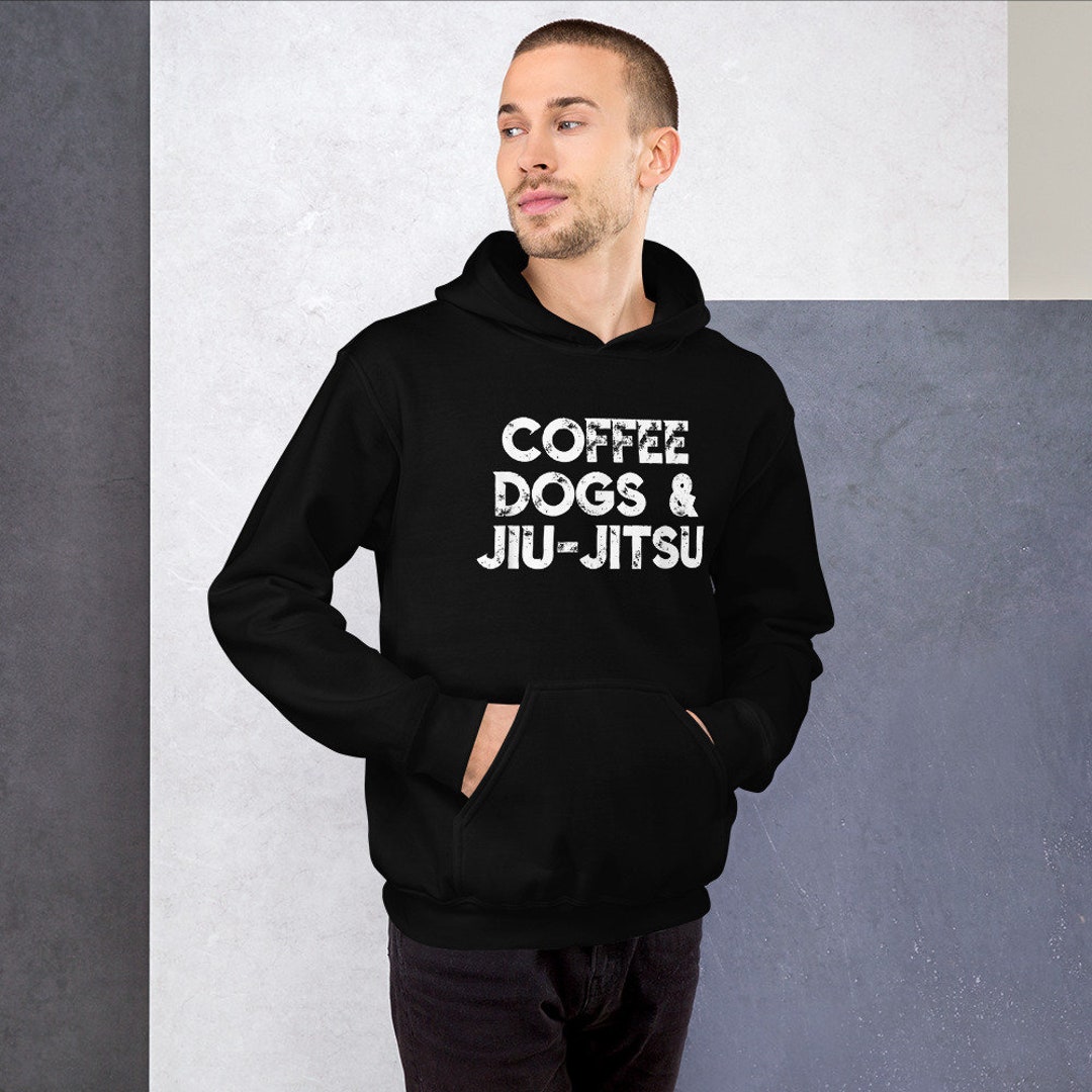 Funny Brazilian Jiu Jitsu "coffee Dogs & Jiu-jitsu" Unisex Hoodie - Etsy