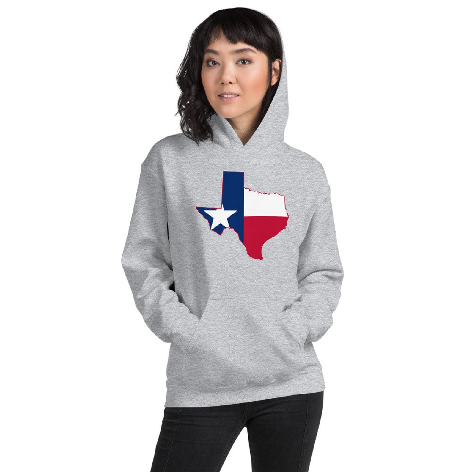 Texas State Gift Souvenir Texas Flag State Outline Hoodie - Etsy