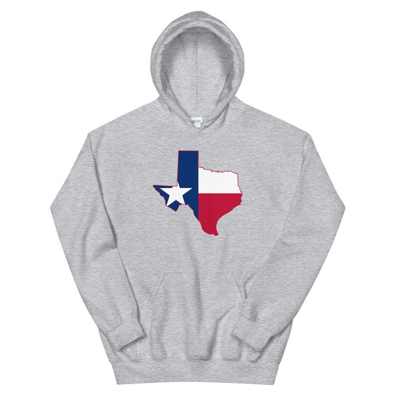 Texas State Gift Souvenir Texas Flag State Outline Hoodie | Etsy