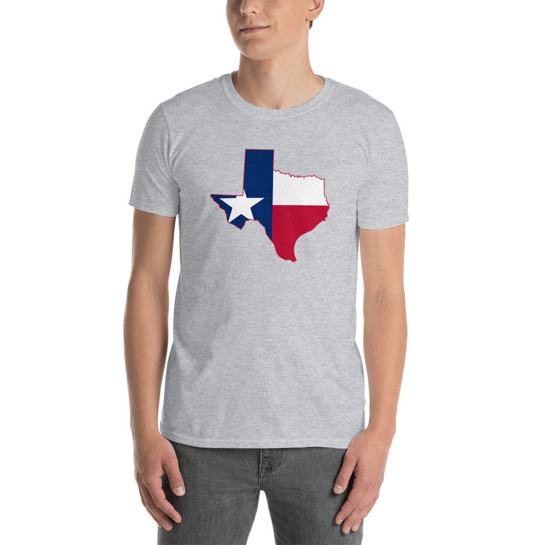 Texas State Gift Souvenir | Texas Flag State Outline T-shirt - Etsy