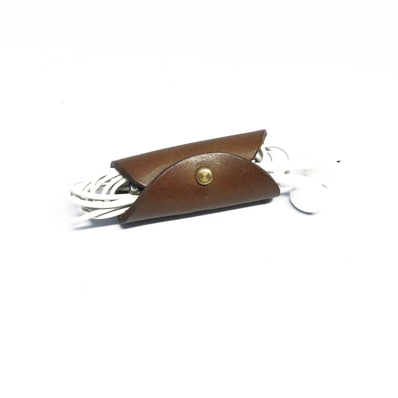 Leather Earphone Tidy - Etsy
