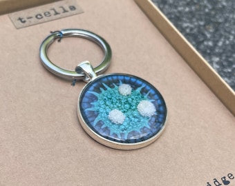 Plant Cell Key Chain - Key Ring - Cell Biology, Biology Gift, Key Chain ...