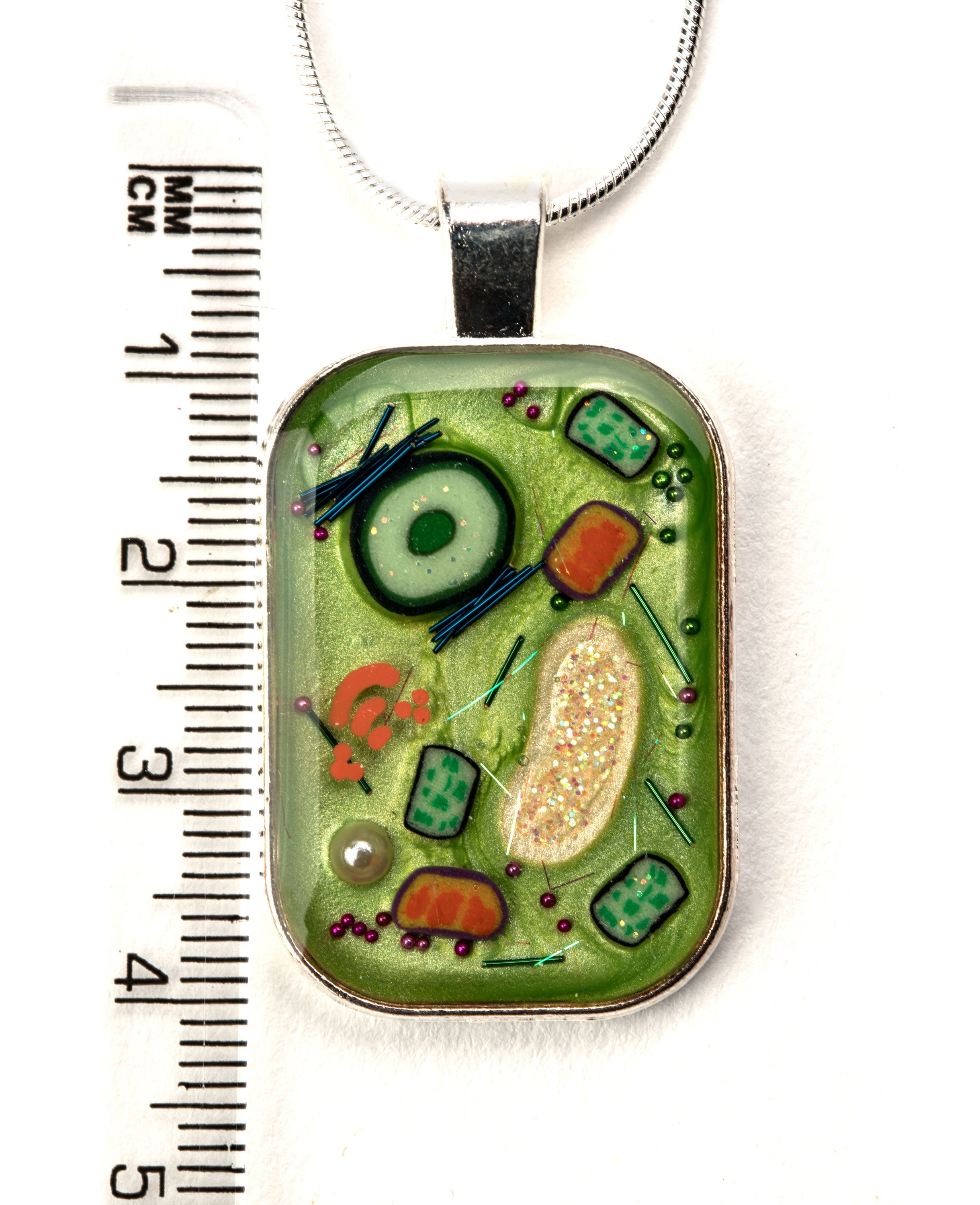 MINI Plant Cell Pendant Necklace - Art Necklace, Biology Jewellery ...