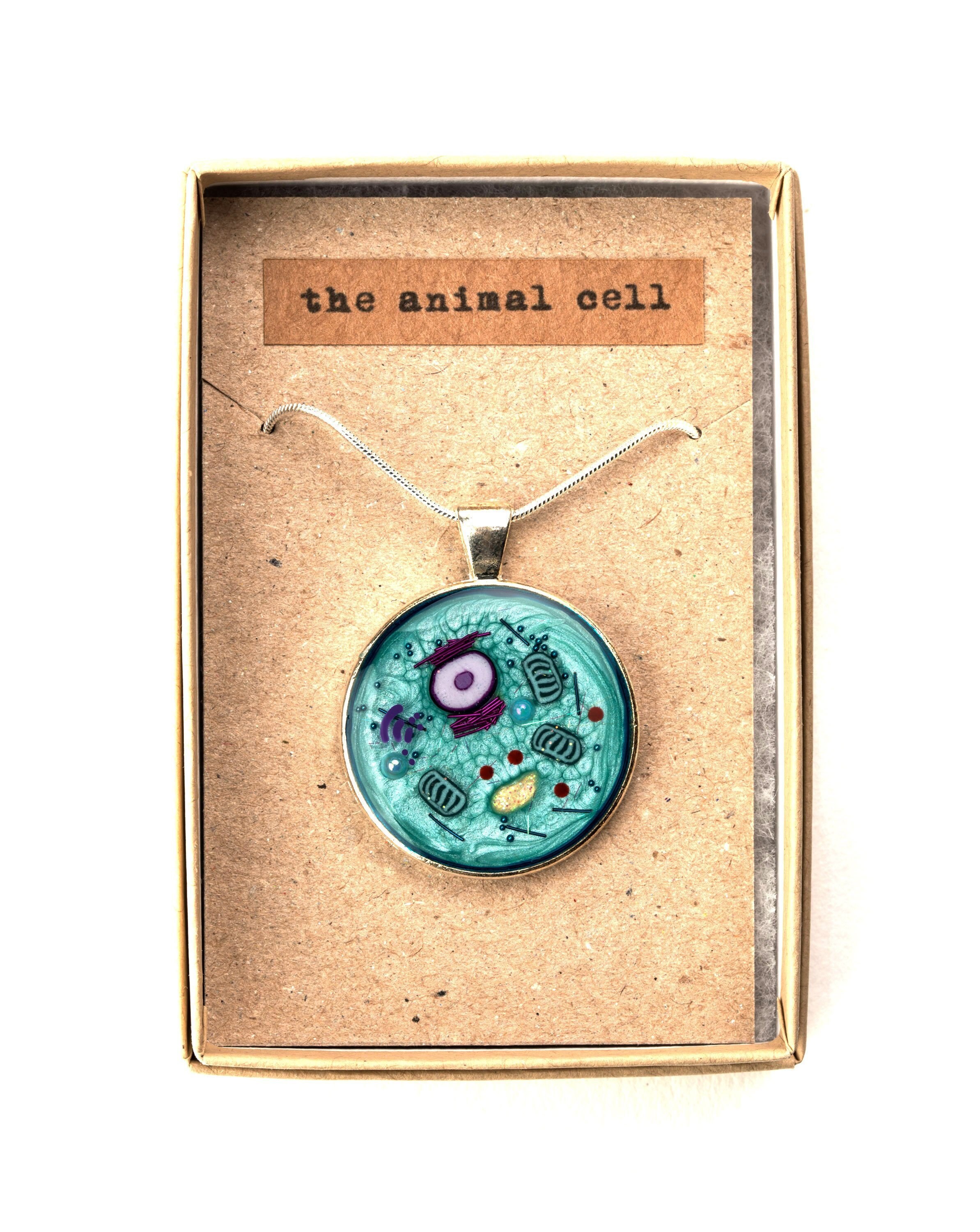 MINI Animal Cell Pendant Necklace Art Necklace Biology | Etsy