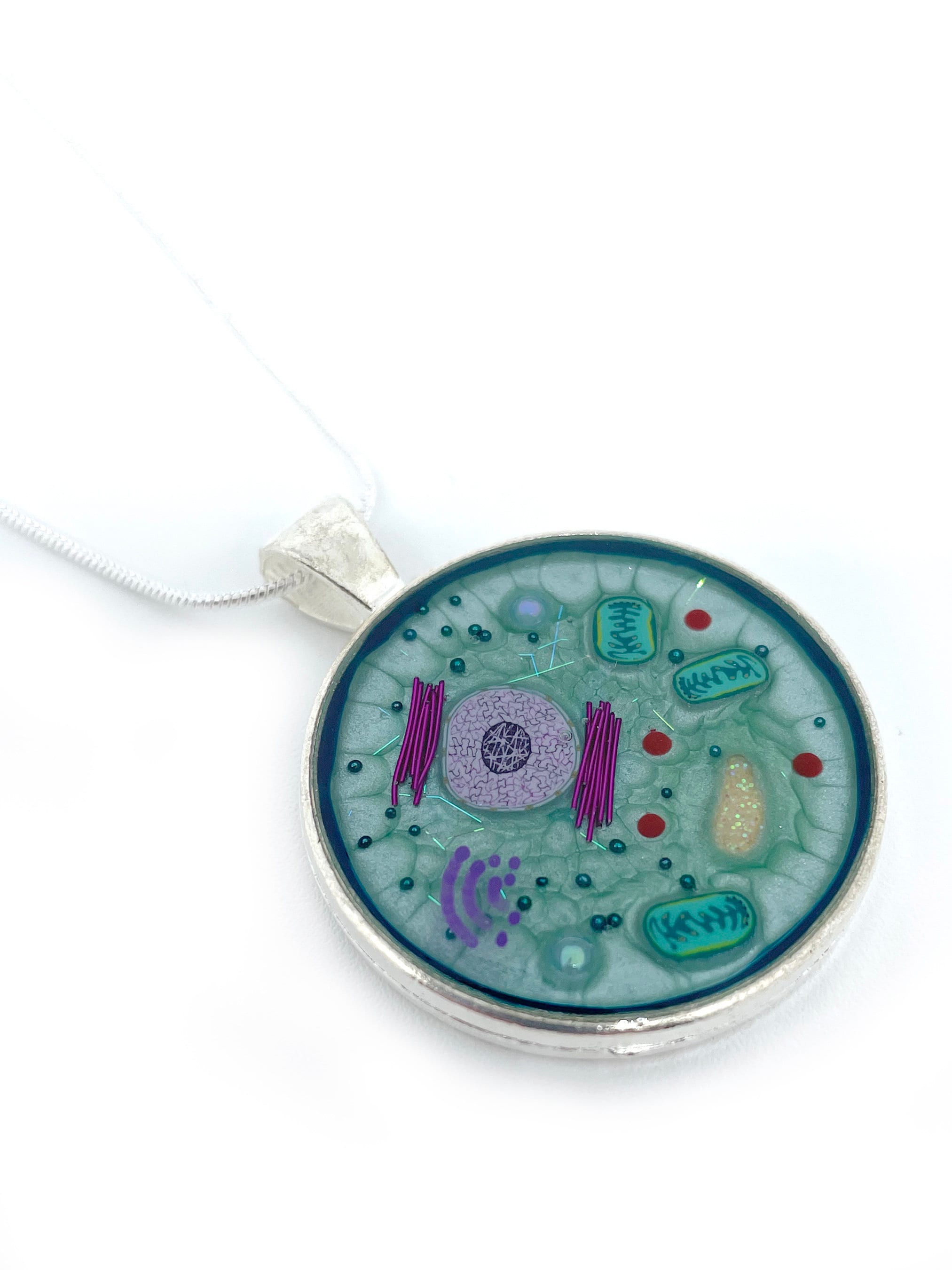 MINI Animal Cell Pendant Necklace Art Necklace Biology | Etsy