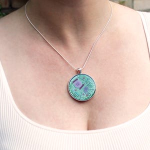 Animal Cell Pendant Necklace - Silver - Art Necklace, Biology Jewellery ...