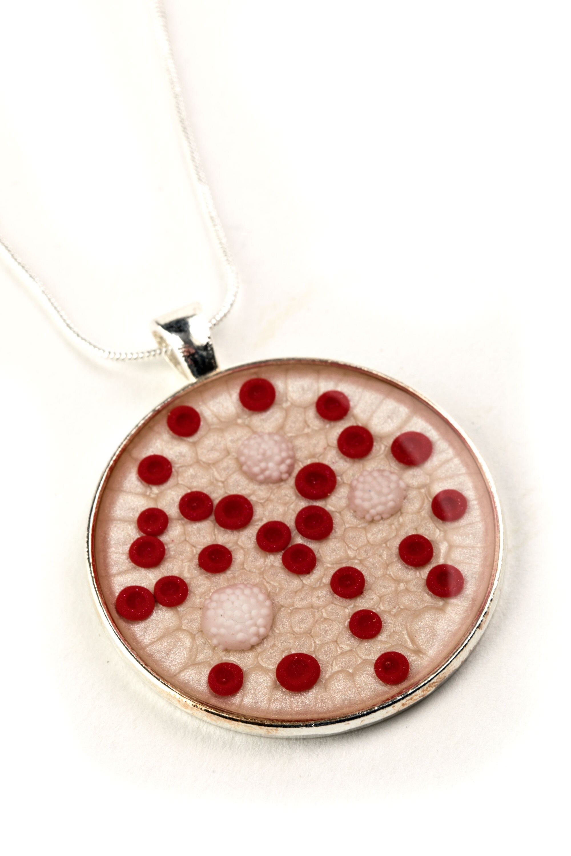 Blood Cell Necklace Cell Biology Biology Gift Science Art - Etsy