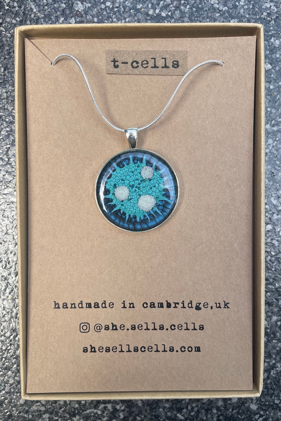 T-cells Pendant Necklace - T Lymphocyte, Thymocyte, Biology Jewellery ...