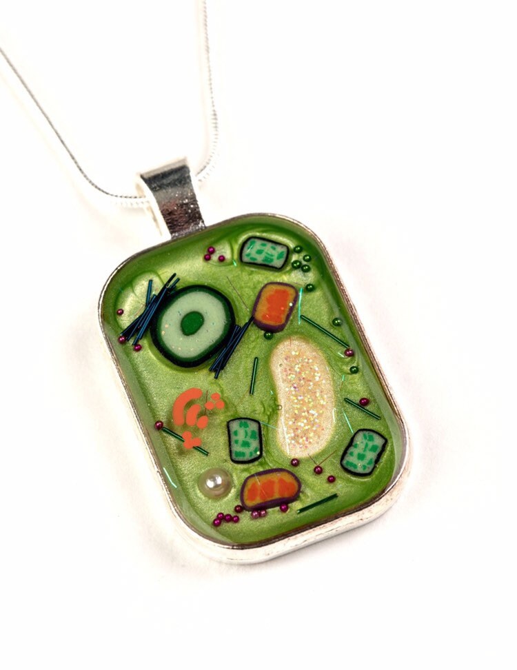 MINI Plant Cell Pendant Necklace - Art Necklace, Biology Jewellery ...