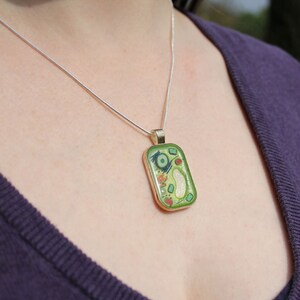 MINI Plant Cell Pendant Necklace - Art Necklace, Biology Jewellery ...