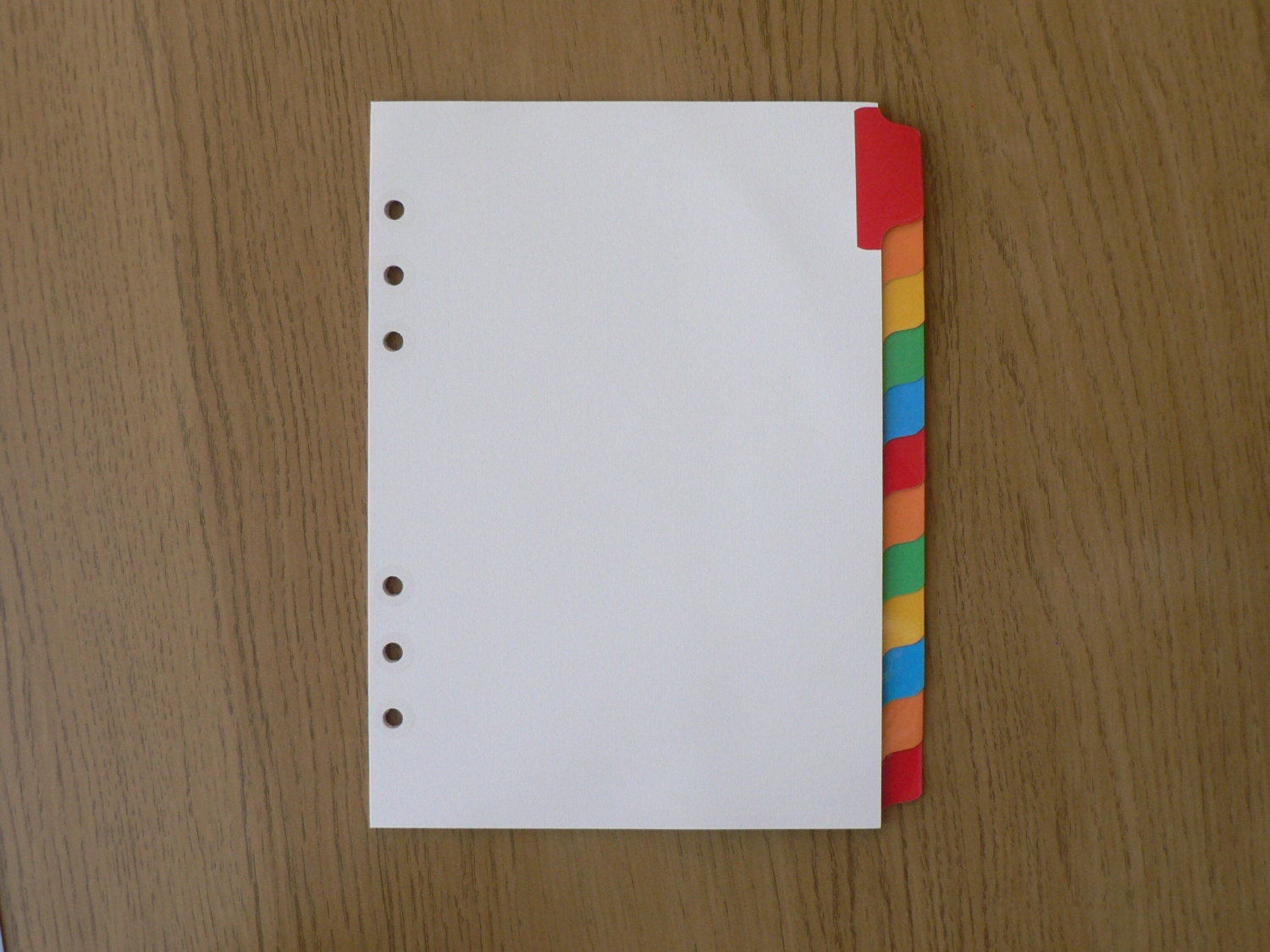 Filofax A5 Organiser Dividers With 12 Multicoloured Mylar Tabs - Etsy