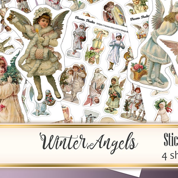 Victorian Angel Stickers - Etsy