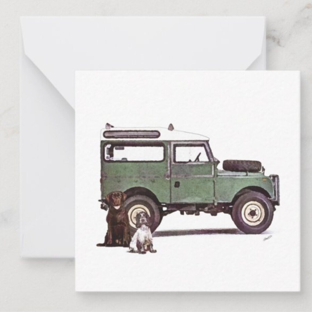 Land Rover Defender Universal Greetings Card Chocolate - Etsy