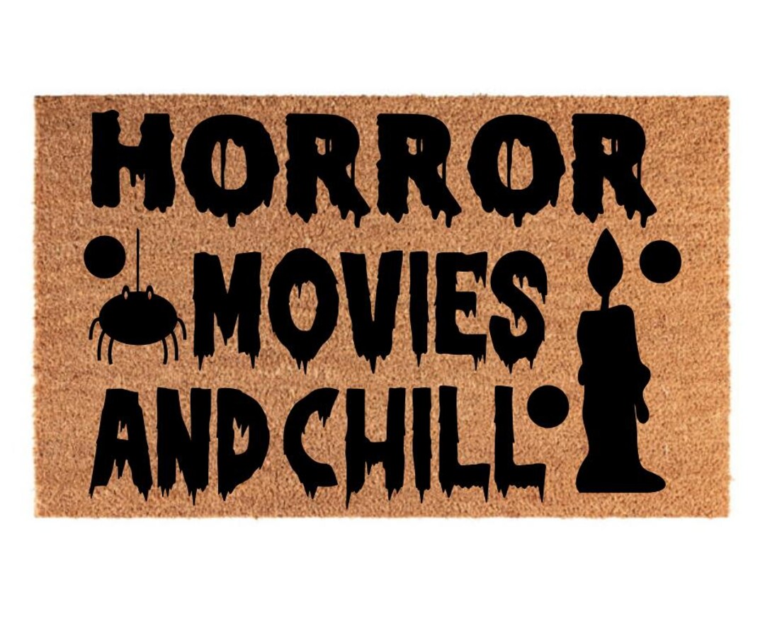 Horror Movie Doormat: Spooky Halloween Welcome Mat - Etsy