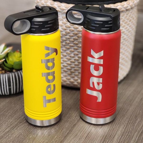 Kids No Spill Water Bottle - Etsy