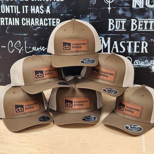 110 Custom Leather Patch Hat - Etsy