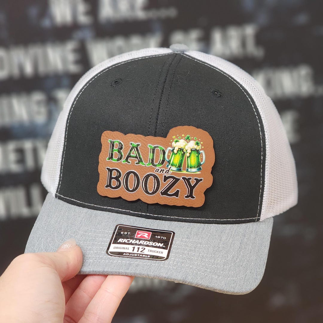 Bad and Boozy Green Beer Richardson 112 Trucker Party Hat for Adults on ...