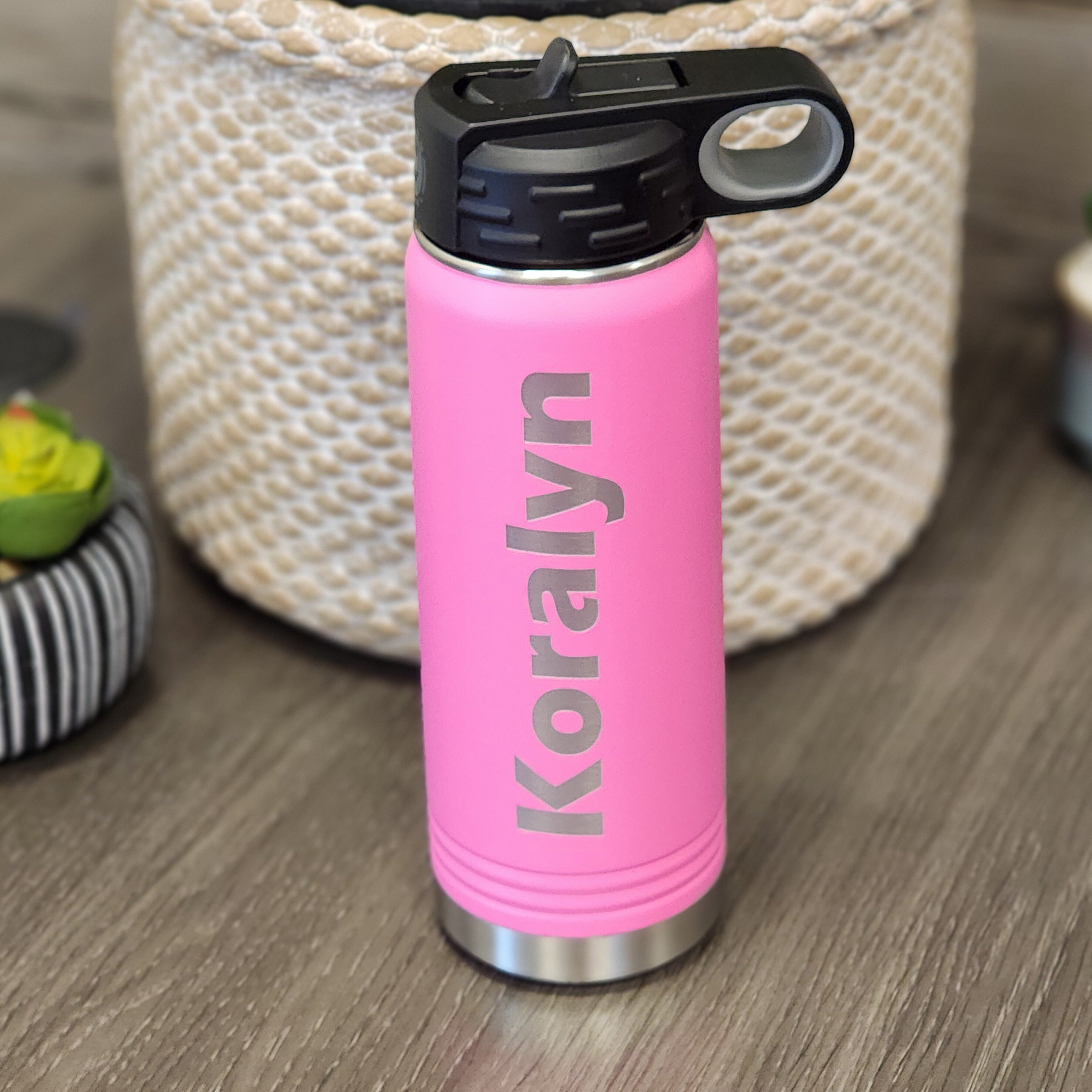 Personalized Girl's Karate Water Bottle Tumbler 20oz, Martial Arts Gift ...