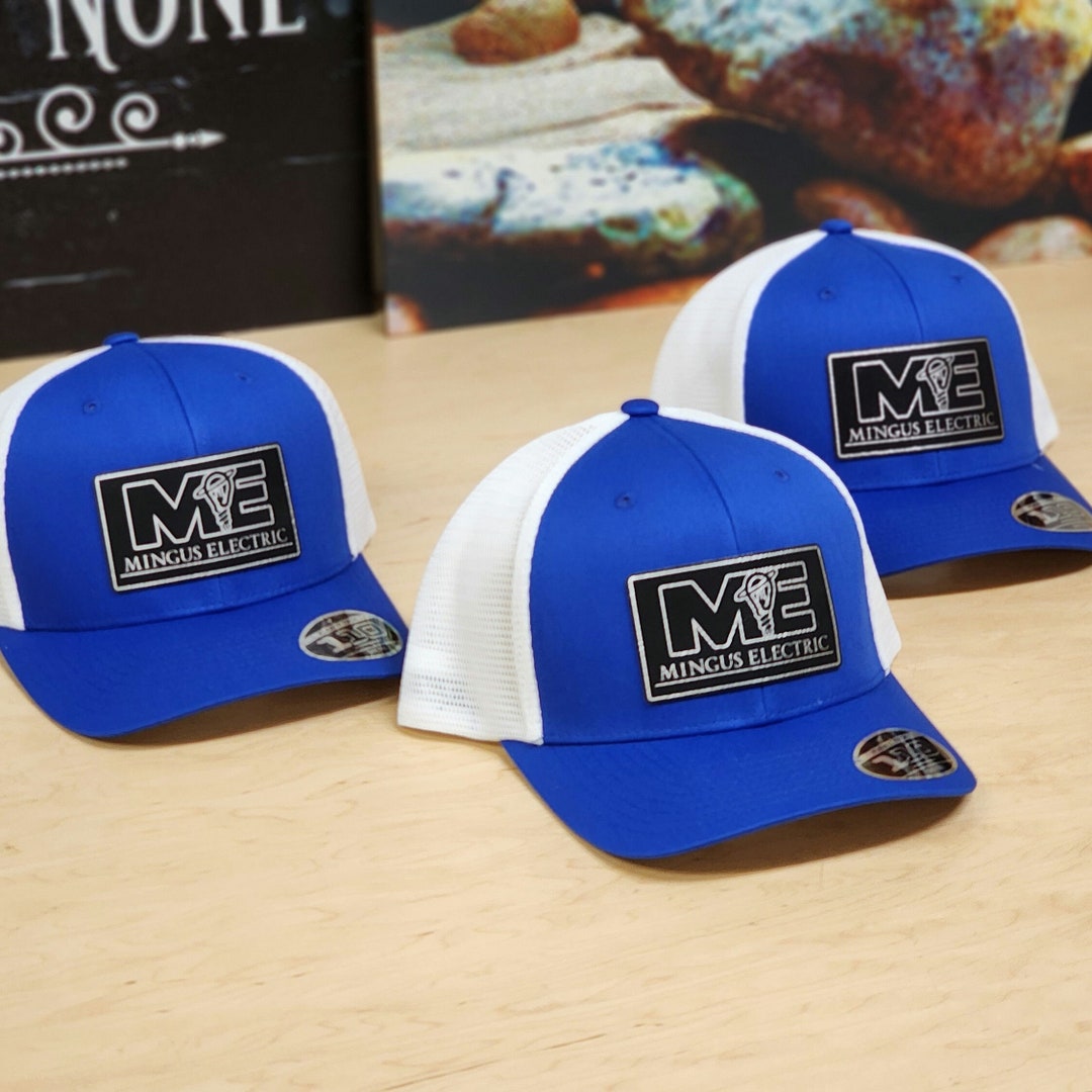 Royal Blue and White Flexfit 110 Yupoong Trucker Hats - Set of 10 W ...