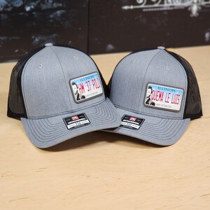 Personalized State License Plate Richardson 112 Trucker Hat - Car Lover ...