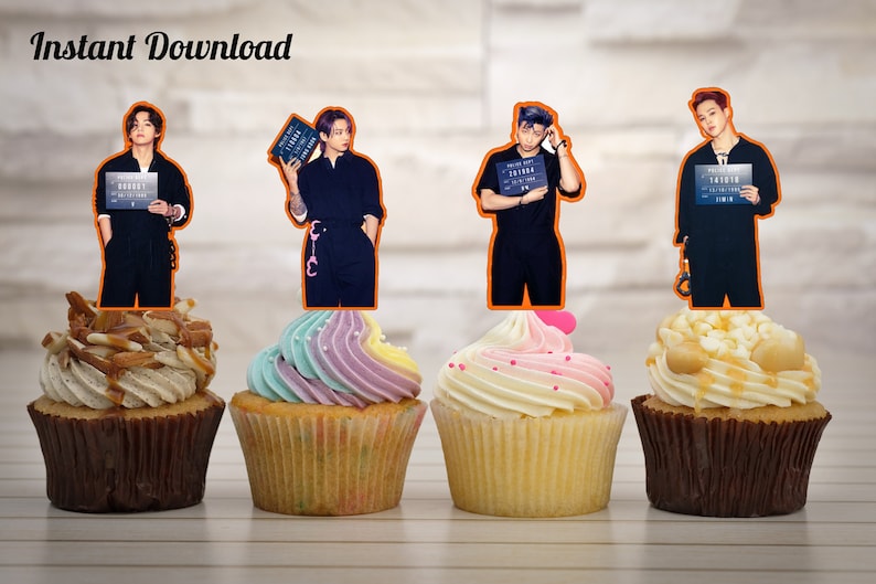 BTS Butter Cake Topper and Cake Toppers Set PDF Instant Download ...