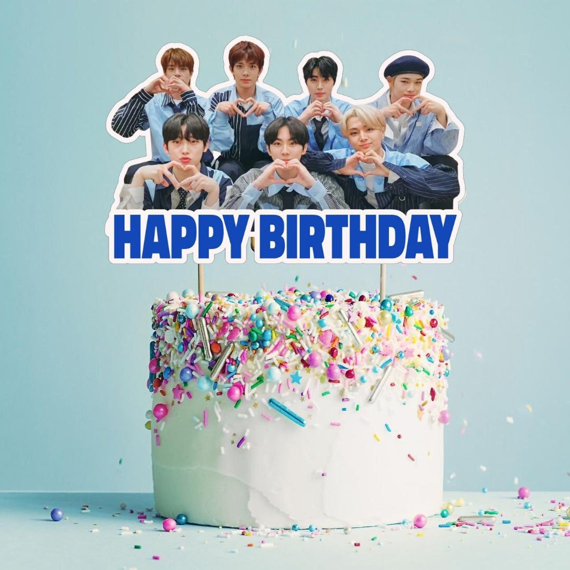 Enhypen Cake Toppers PDF Instant Download Printable Birthday Party - Etsy