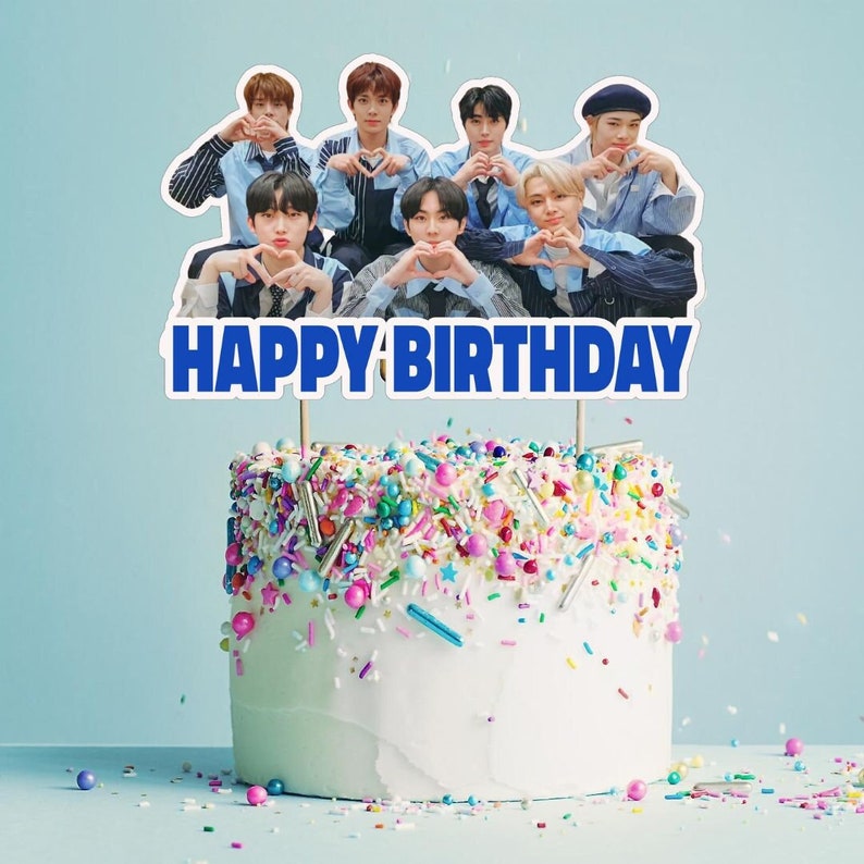 Enhypen Cake Toppers PDF Instant Download Printable Birthday Party ...