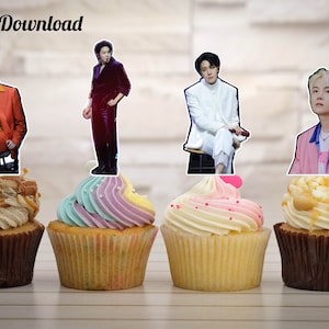 BTS J-hope Cake Topper and Cupcake Toppers Set PDF Instant Download ...