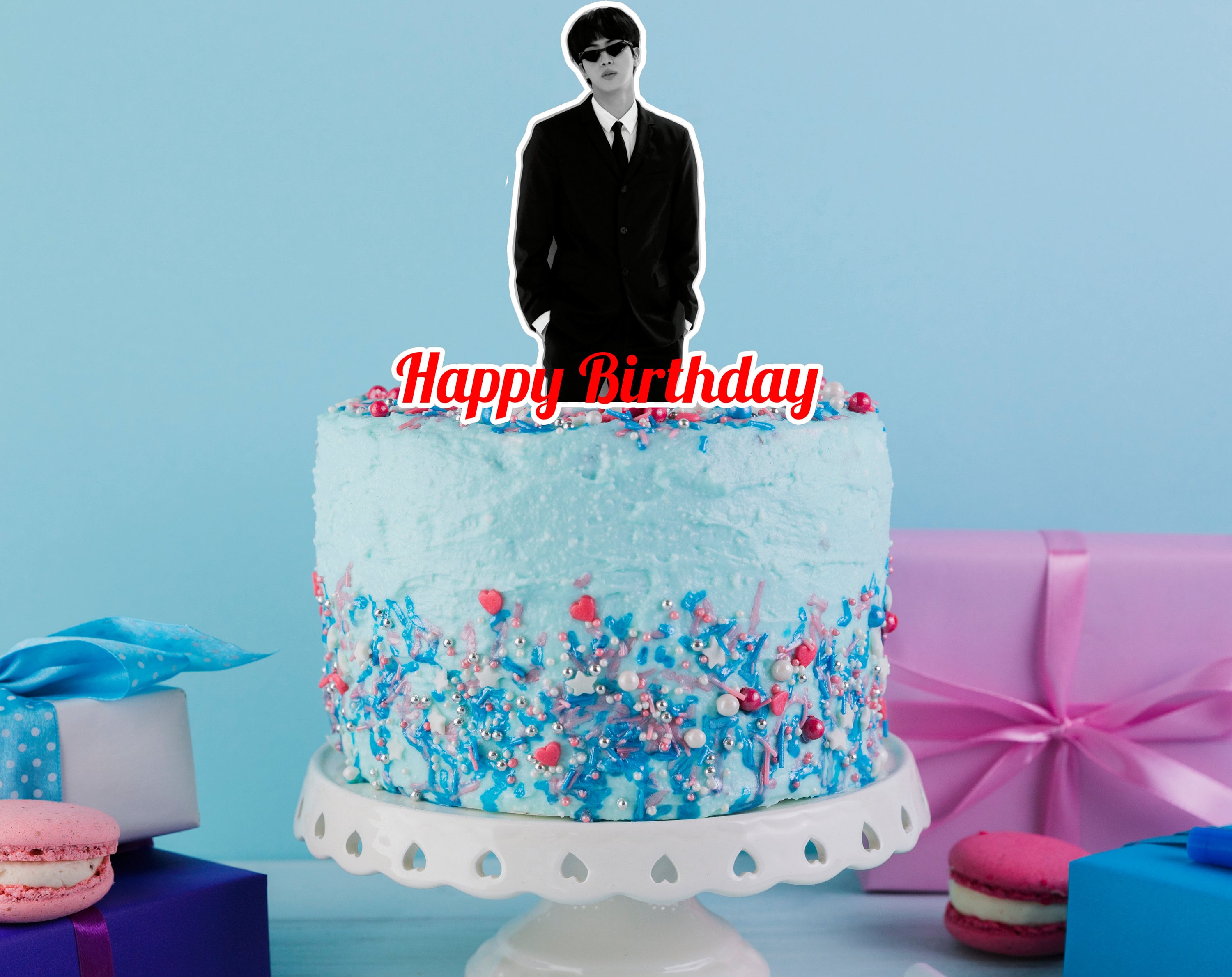 BTS Jin Cake Topper and Cake Toppers Set PDF Instant Download Printable ...