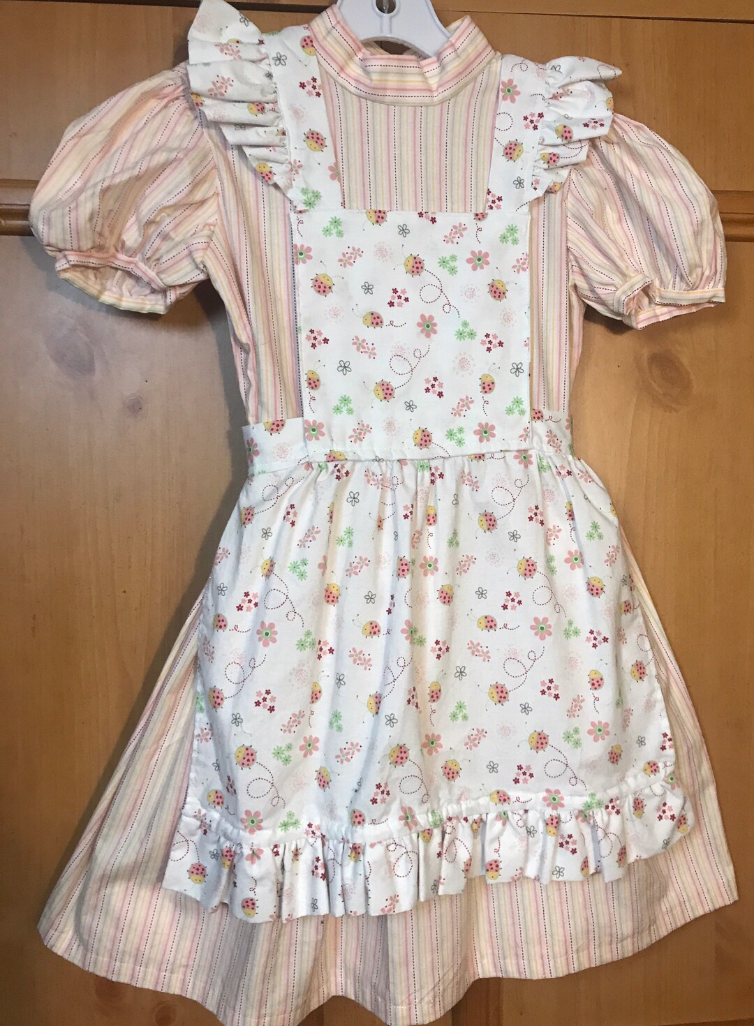 Girls Apron Dress Handmade,apron Dress,vintage Dress,girls Dress ...