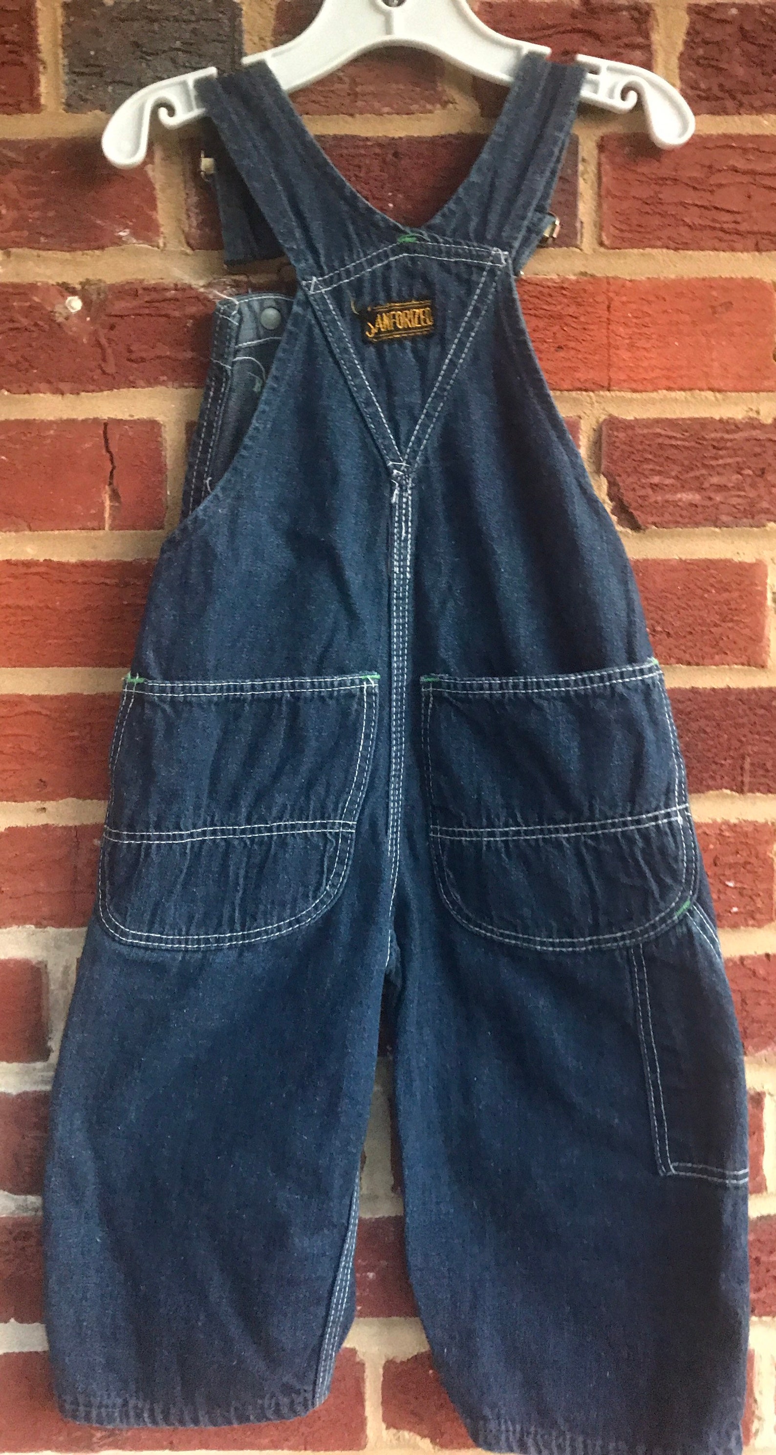 Vintage Denim Sanforized 70s Overallsvintage Denim Overalls - Etsy