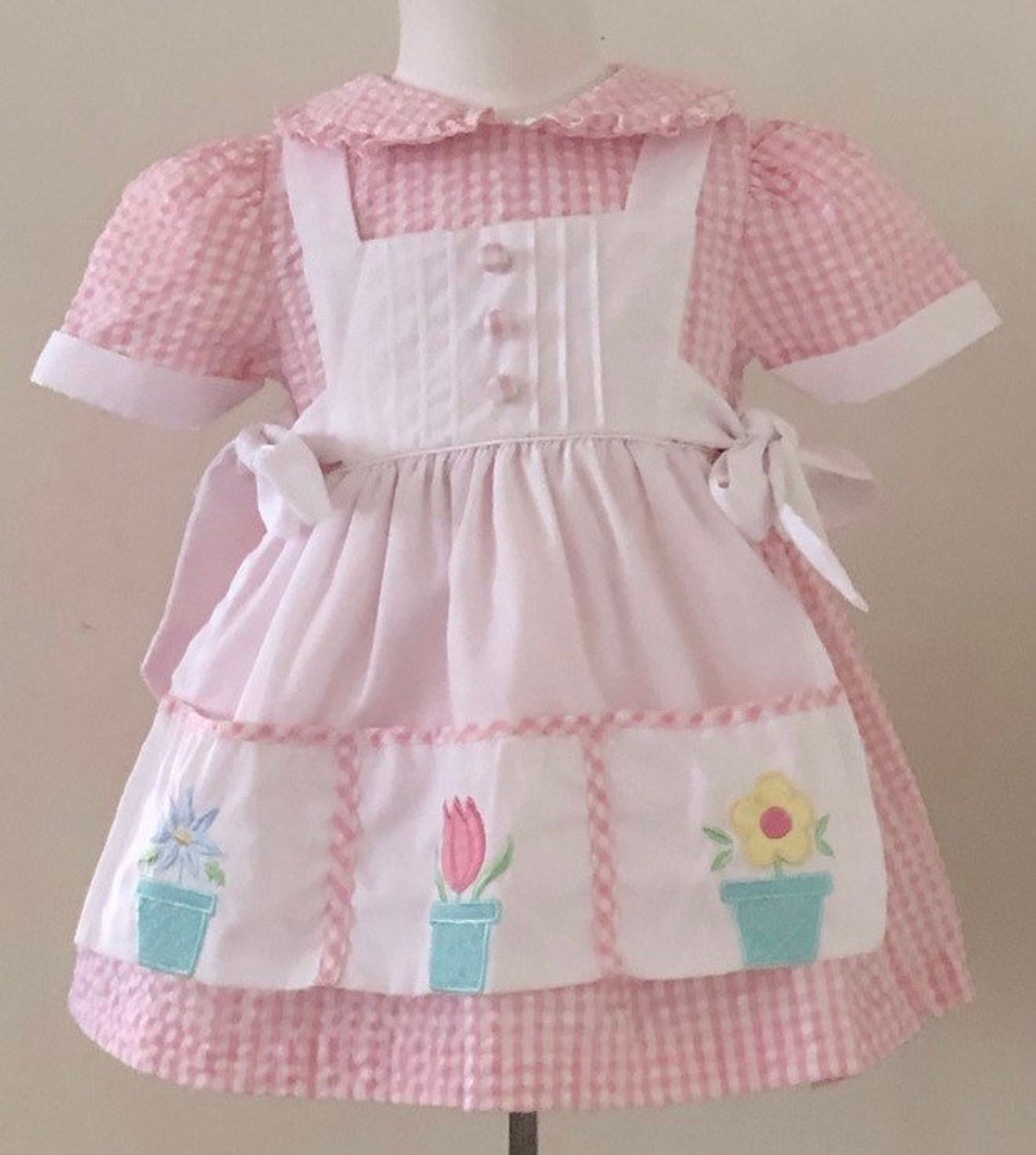 Vintage Faux Apron Dressapron Dressvintagevintage - Etsy