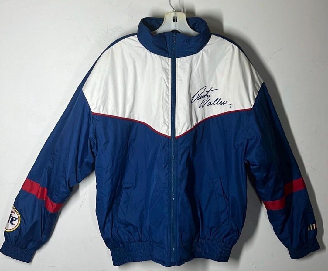Chase Authentic Rusty Wallace Nascar Miller Lite Racing Jacket Mens Sz ...
